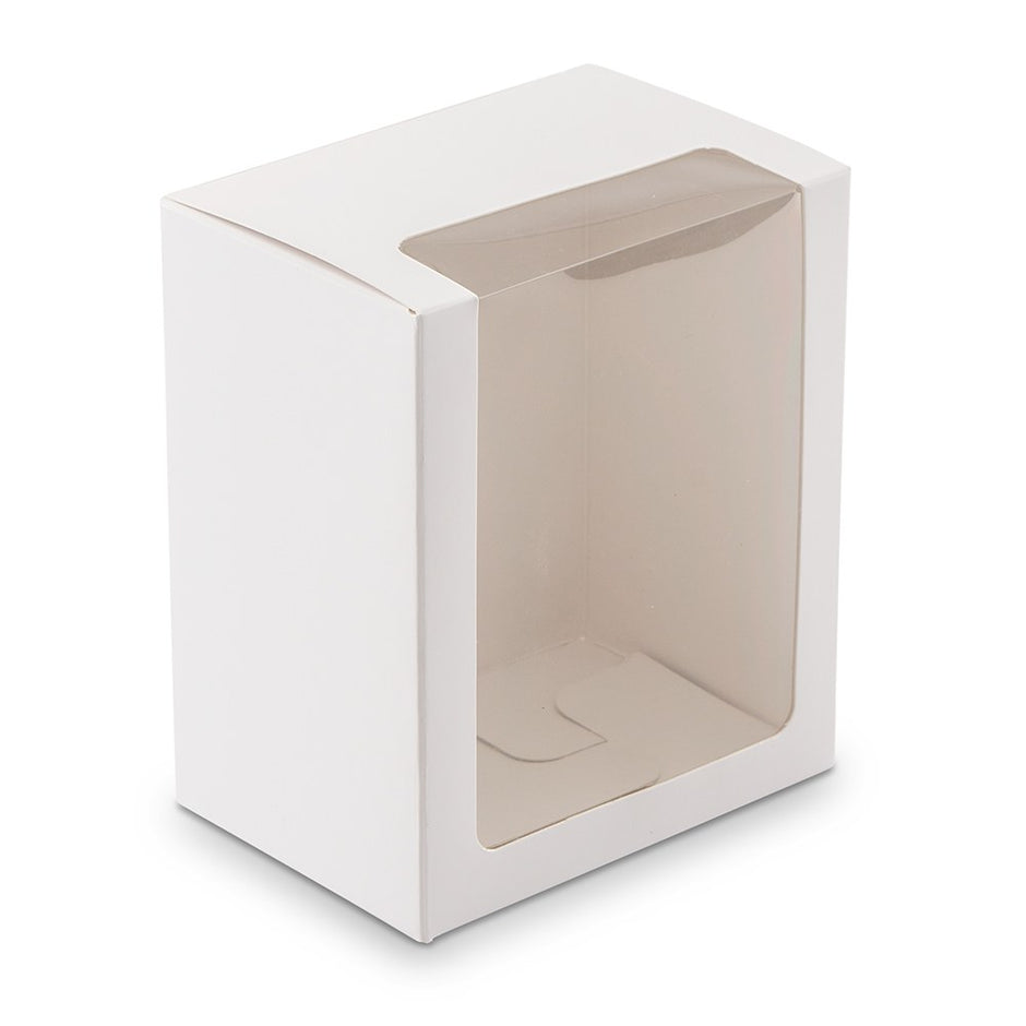 White Gift Box with Window for 12oz Mason Jar Drinking Glass – Butter ...
