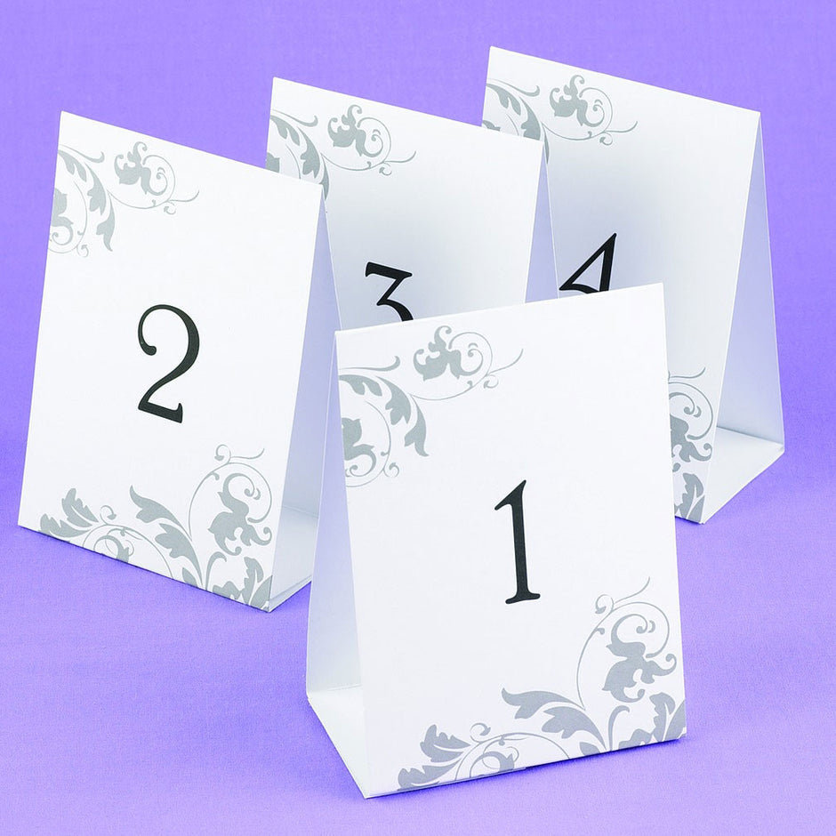 Numbered Wedding Table Tents for Parties Events and Weddings – Butter ...