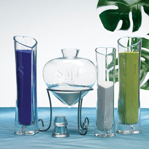 Personalized Heart Unity Sand Wedding Ceremony Vase Set – Butter Be Mine