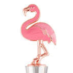 Pink Flamingo Rose Gold Wine Bottle Stopper Wedding Party Favor ...