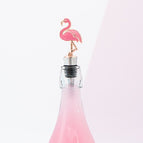 Pink Flamingo Rose Gold Wine Bottle Stopper Wedding Party Favor ...