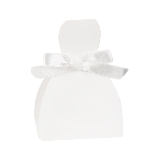 Bridal Gown Dress Wedding Favor Box with Ribbon – Butter Be Mine