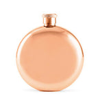 Round Rose Gold Stainless Steel Hip Flask – Butter Be Mine