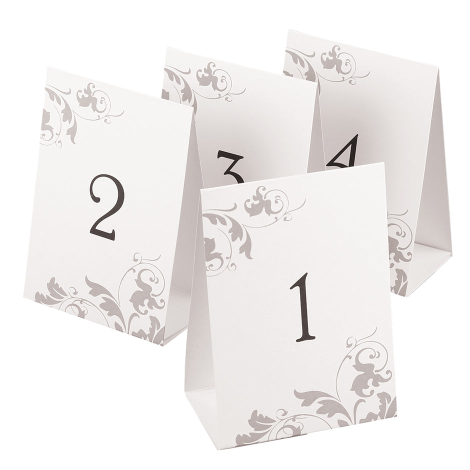 Numbered Wedding Table Tents for Parties Events and Weddings – Butter ...