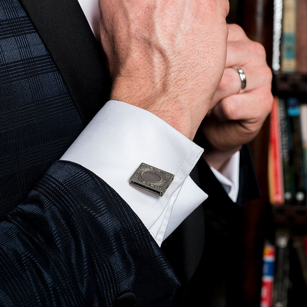 Locket Style Cufflinks Vintage Gold or Silver – Butter Be Mine